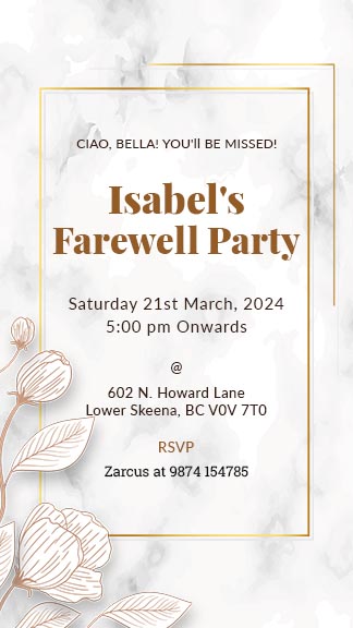 51+ Elegant Farewell Invitation Card Design Online For Free