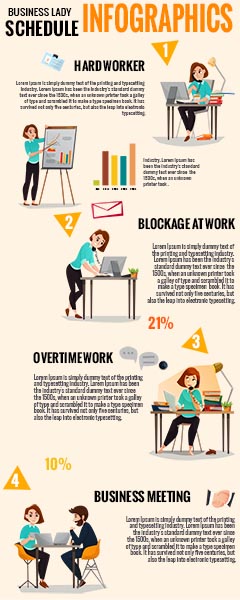 Business Schedule Infographics Template