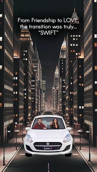 Beautiful Save The Date Invitation In Love Theme