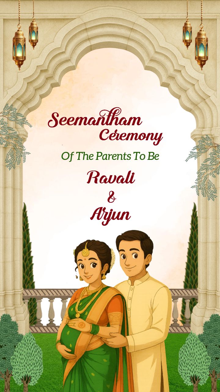 Seemantham Invitation Video Free Download