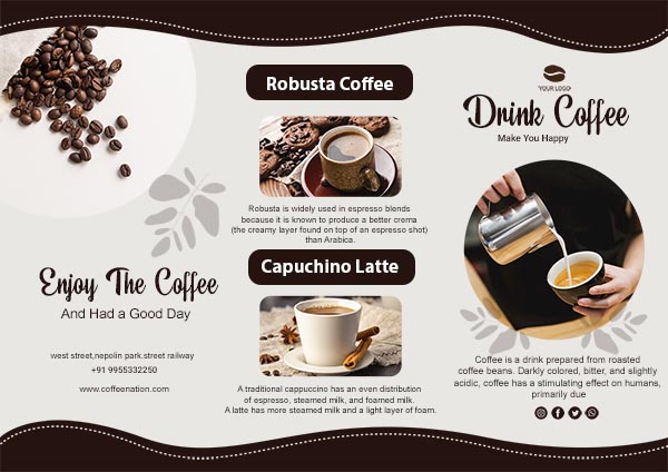 Coffee Shop Menu Card