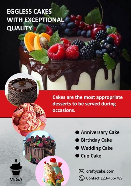 Free Cake Order Poster