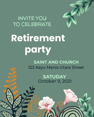 Download Our Free Retirement Party Flyer Template