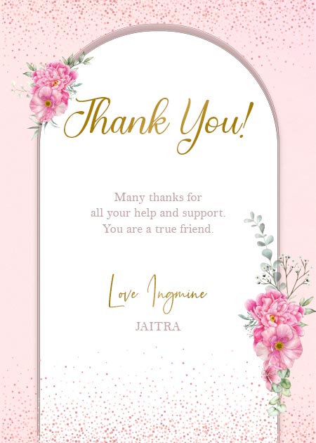 Birthday Thank You Cards - Free