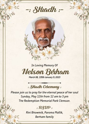 99+ Free Shradh Invitation Cards – Design & Download Online