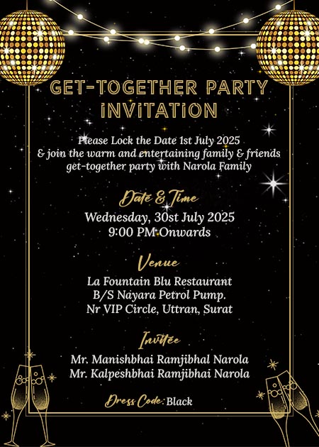 Get Together Invitation Card – Design & Download Online Free