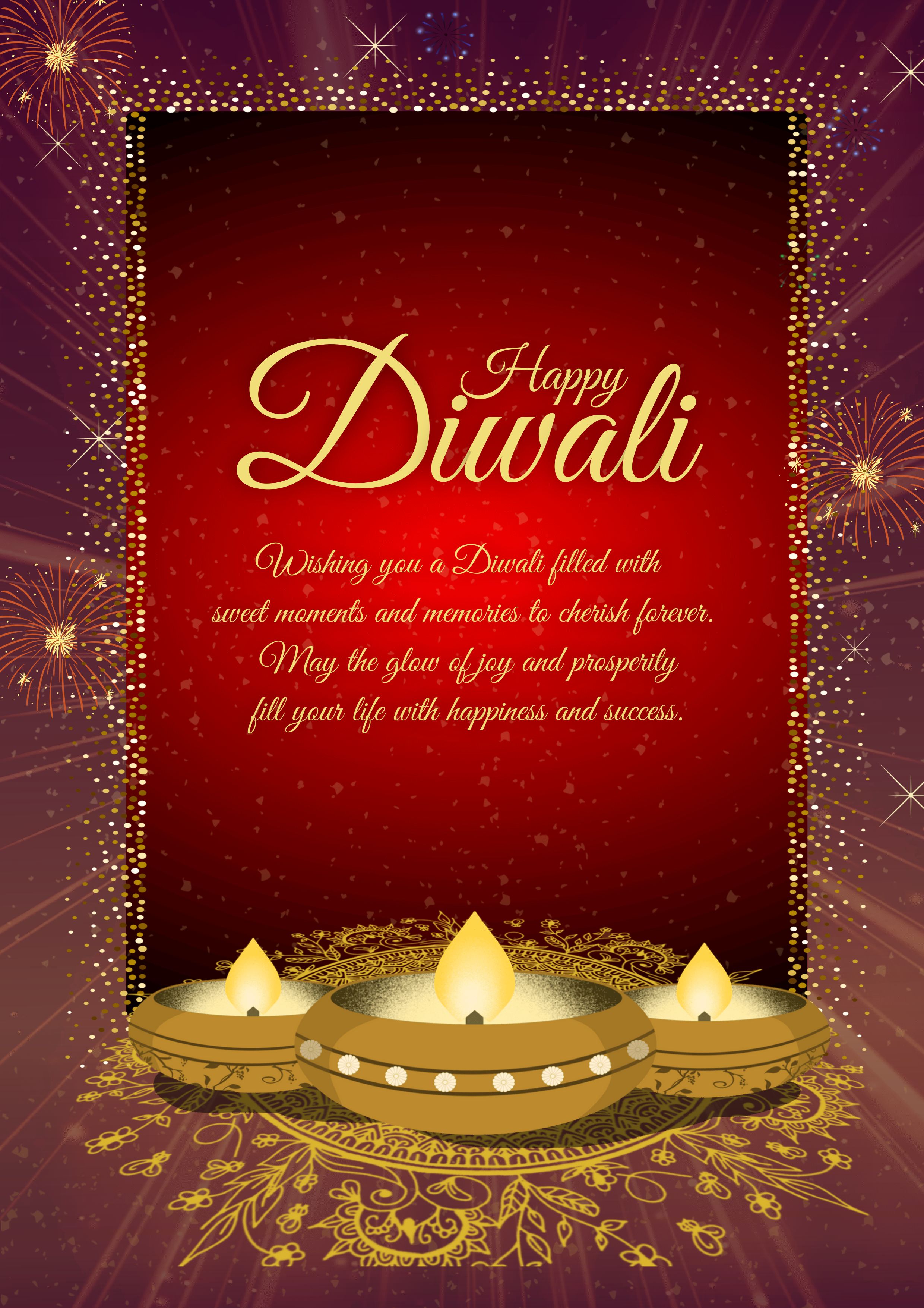 Celebrate Festivity Diwali Wishes Template