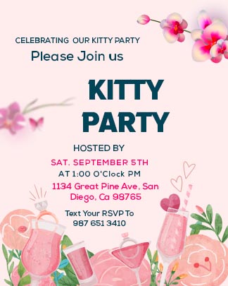 Free Online Kitty Party Invitation