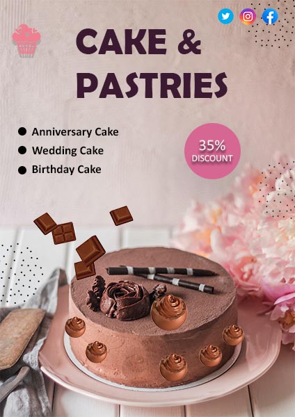 Cake Discount Poster