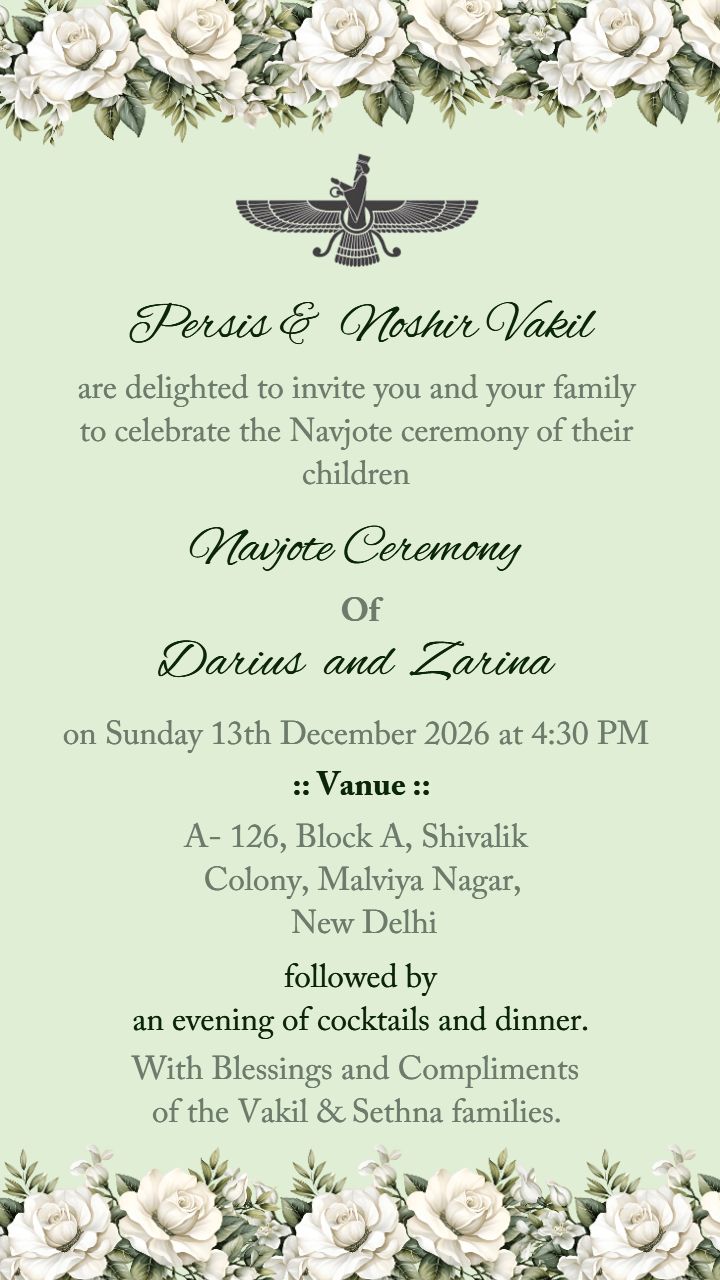 Editable Navjote Ceremony Invitation Templates Online