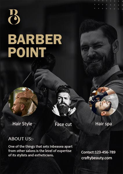 Men's Salon Shop Poster