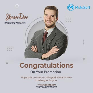 Employee Promotion Congratulation Instagram Post