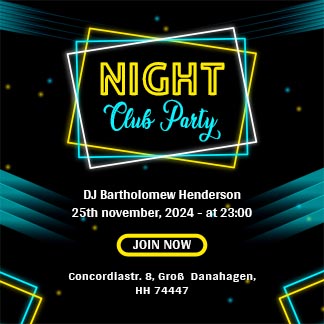 Download Free Night Club Party Invitation