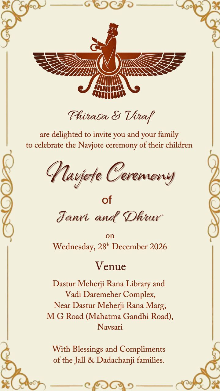 Editable Navjote Ceremony Invitation Templates Online