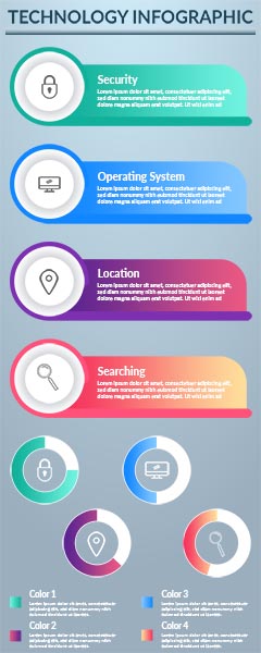 Minimal Technology Infographics Template