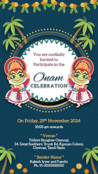 Unique Onam Poster to Brighten Your Celebration