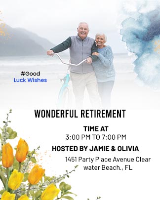 Free Retirement invitations templates | Crafty Art