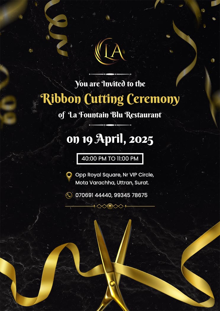 Office Grand Opening Invitation Card