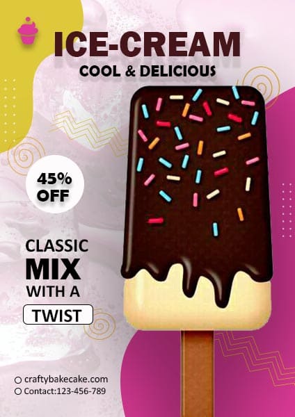 Download Ice Cream Offer Poster Template