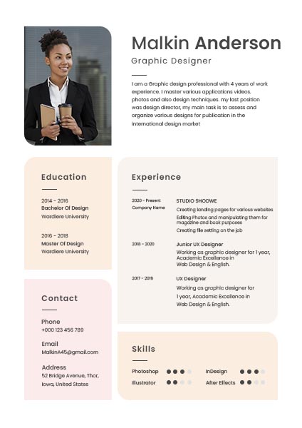 Desert Storm Colorful Simple A4 Portrait Document