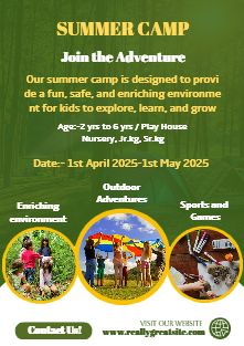 Free Summer Camp Poster Designs – Customize Online