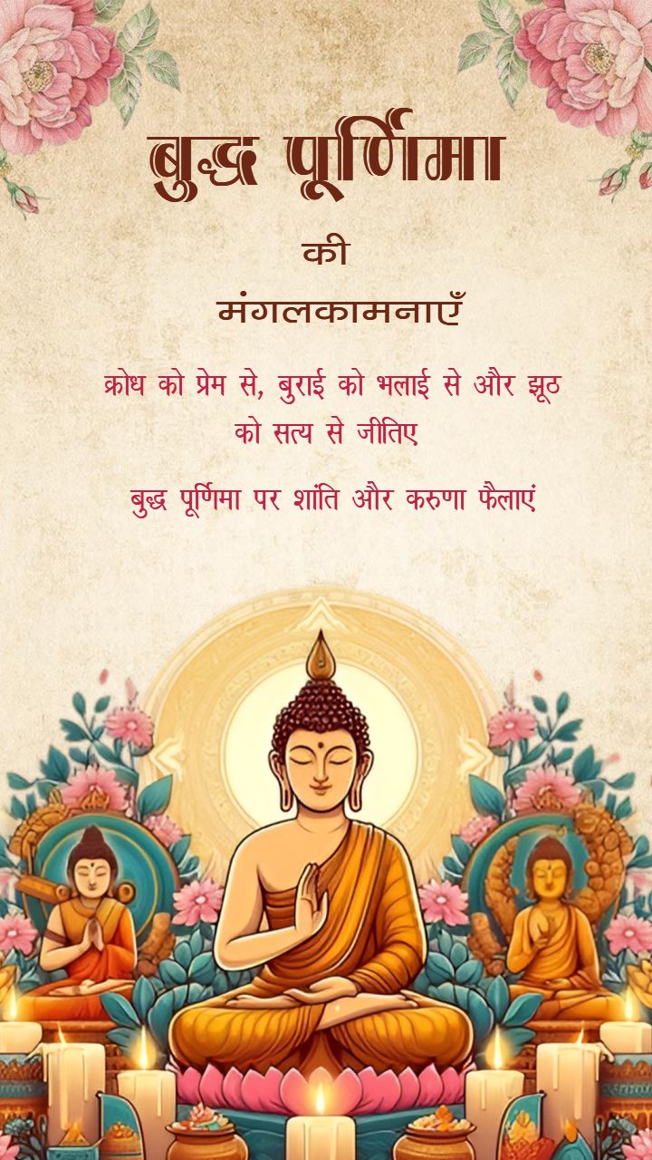 Beautiful Buddha Purnima Images In Hindi