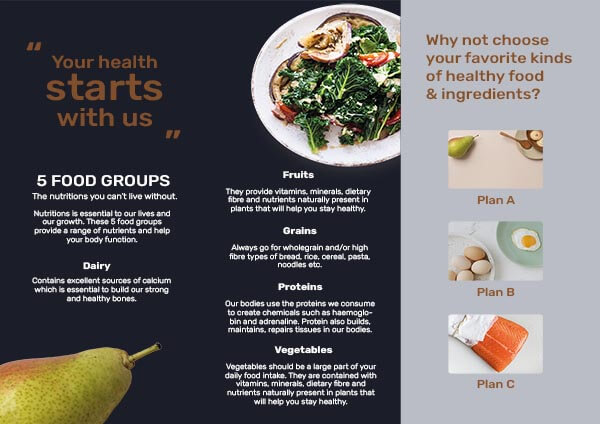 Food Card Infographics Template