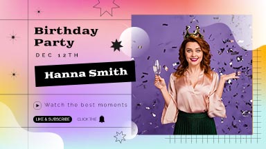 Birthday Party Video Youtube Thumbnail