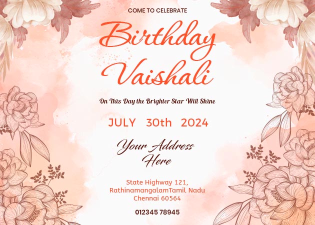 Create WhatsApp Invitation Cards Birthday