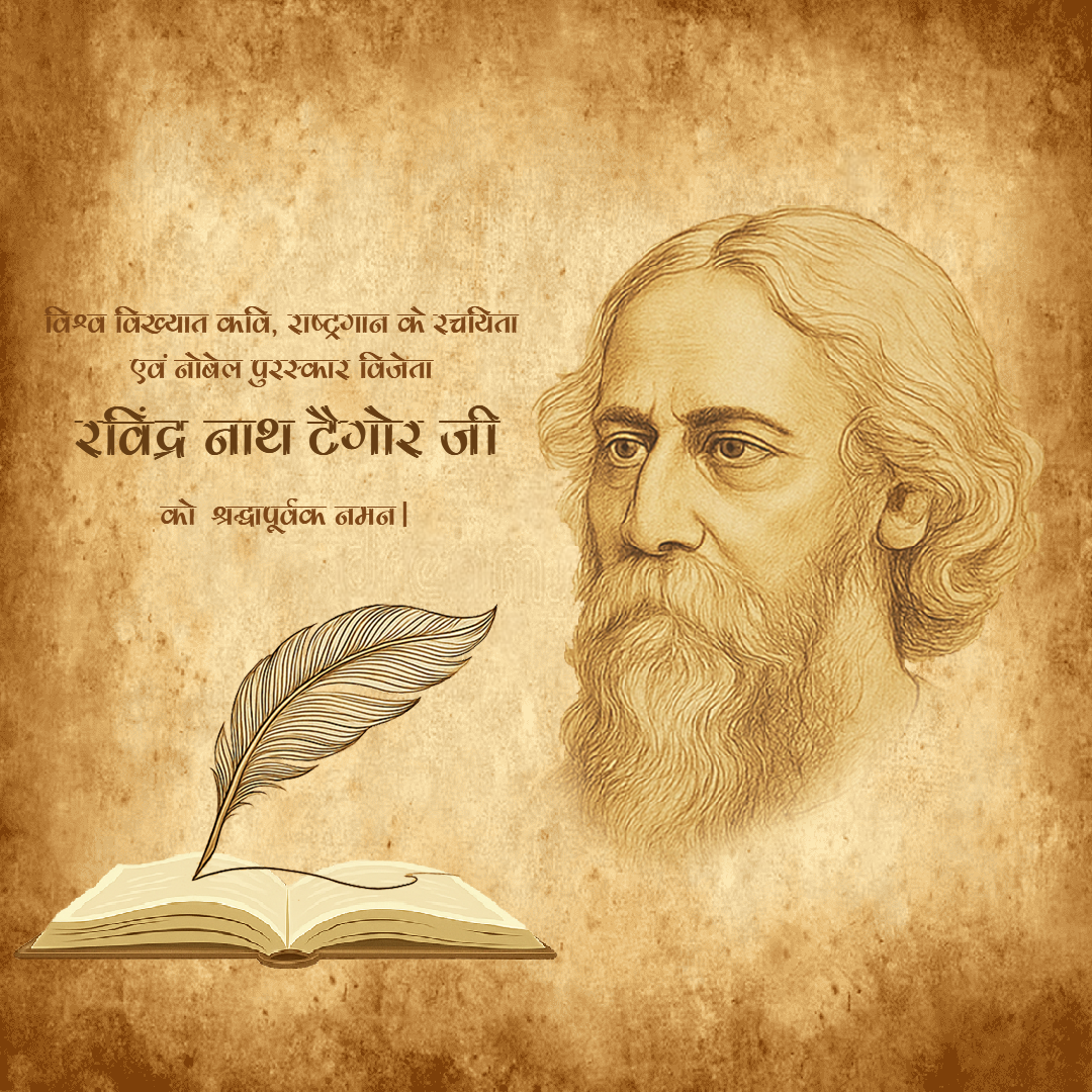 99+ rabindranath tagore jayanti 2025 – HD Images & Photos