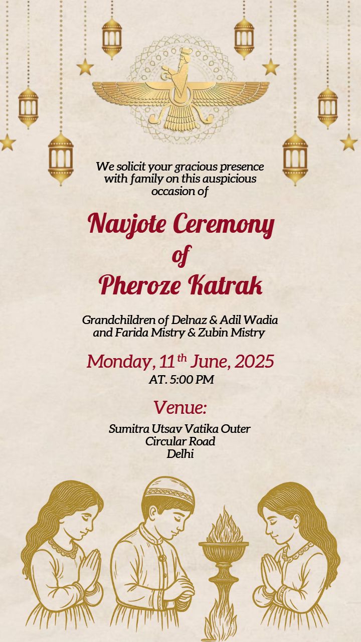 Editable Navjote Ceremony Invitation Templates Online