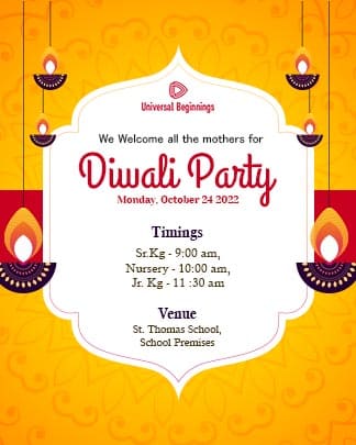 Diwali Party Invitation Template