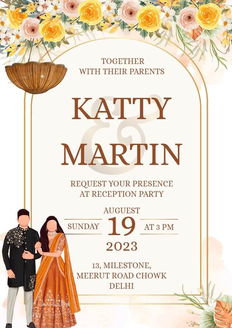 New Wedding Reception Invitation Template