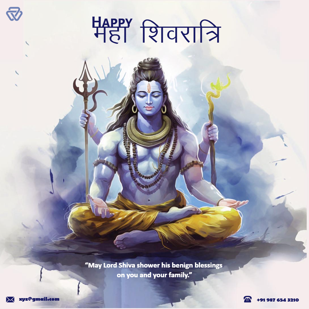 Colorful Maha Shivratri Poster