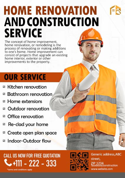 Free QR Code on Flyer Templates