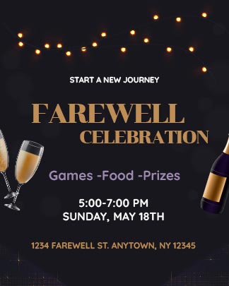 51+ Elegant Farewell Invitation Card Design Online For Free