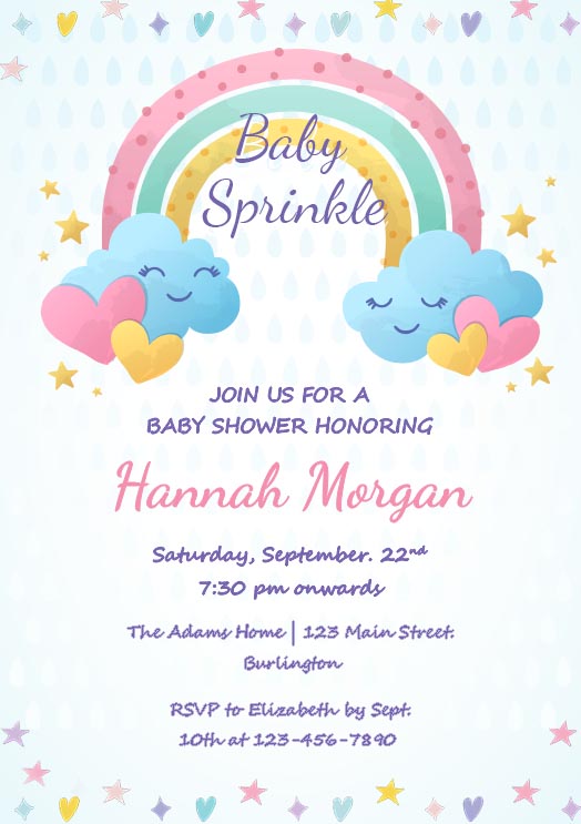 Free Baby Sprinkle Invitation Templates