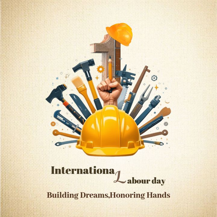 Strong Labour Day Poster For May 1st Tribute