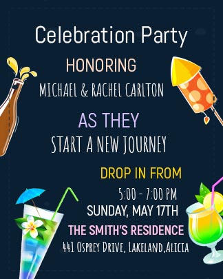 Free Cocktail Party Invitation Templates | Crafty Art