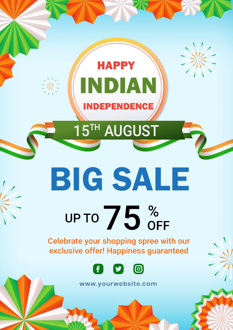 2.9K+ Free Indian Independence Day Greeting Cards Templates