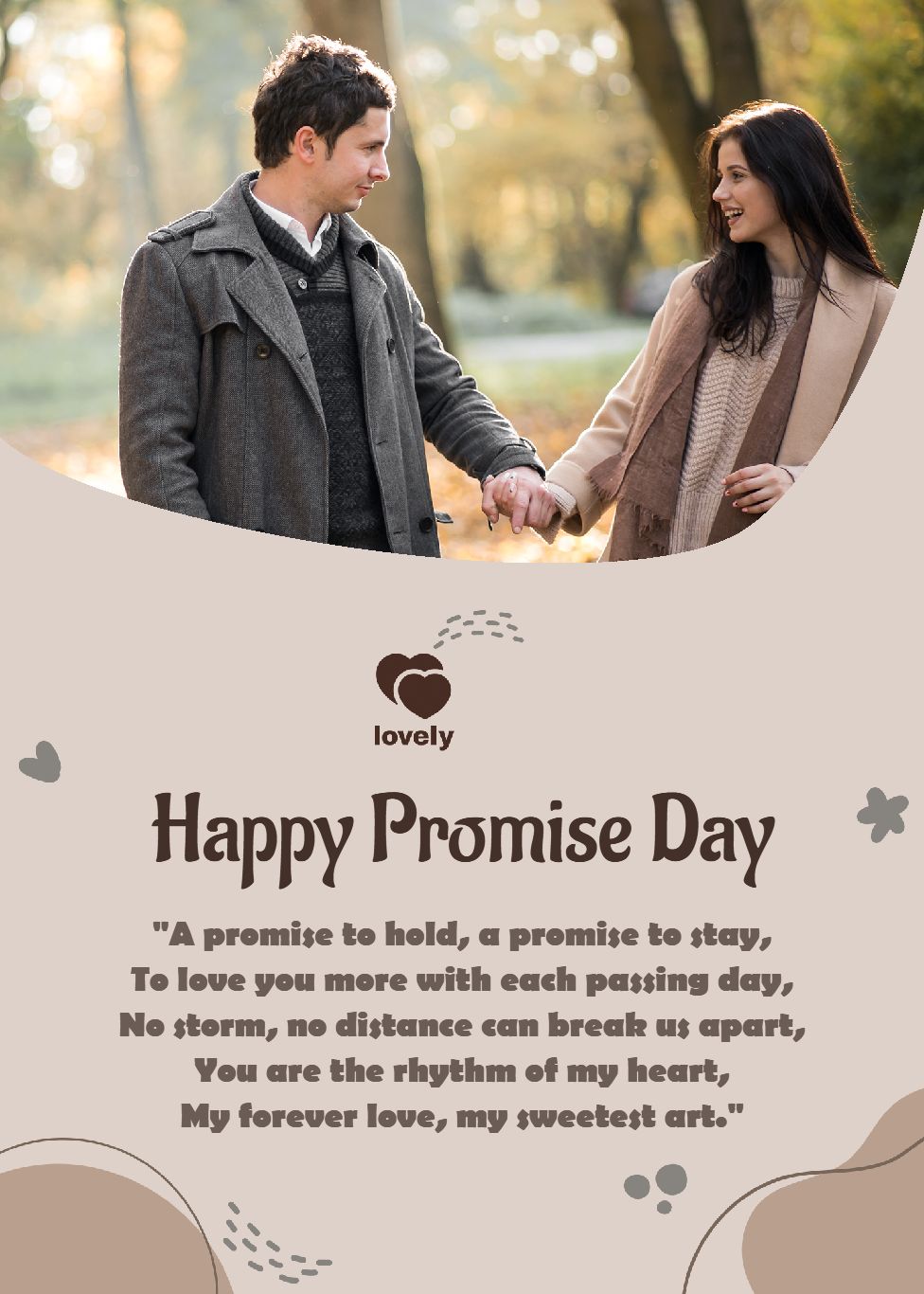 Custom Promise Day Card To Celebrate Love And Friendship