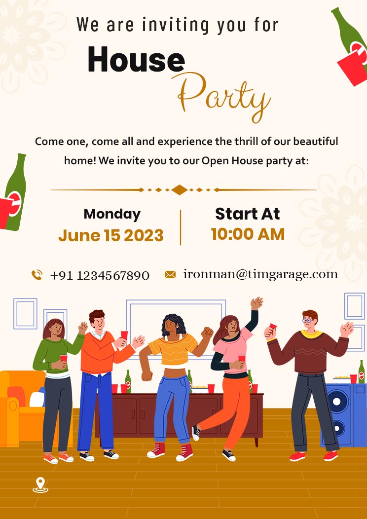 Free Housewarming Party Invitation Cards | Download Now