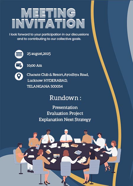 Editable Meeting Invitation Templates | Crafty Art