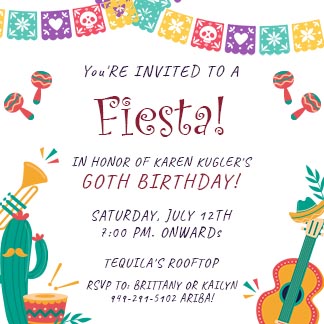 Download Editable Fiesta Party Invitation