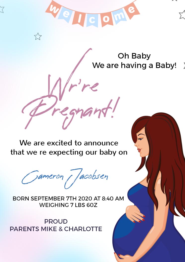 Free Pregnancy Announcement Templates