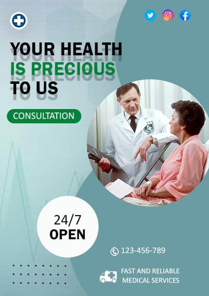 Free Health Care Consultation Flyer