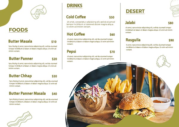 Enhance Your Restaurant's Appeal with Creative Menu Landscape Templates