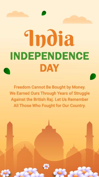 Happy independence Day Sale Stylish Offer Template