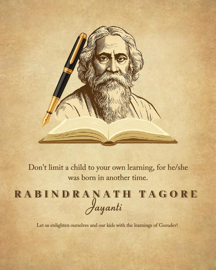 99+ rabindranath tagore jayanti 2025 – HD Images & Photos