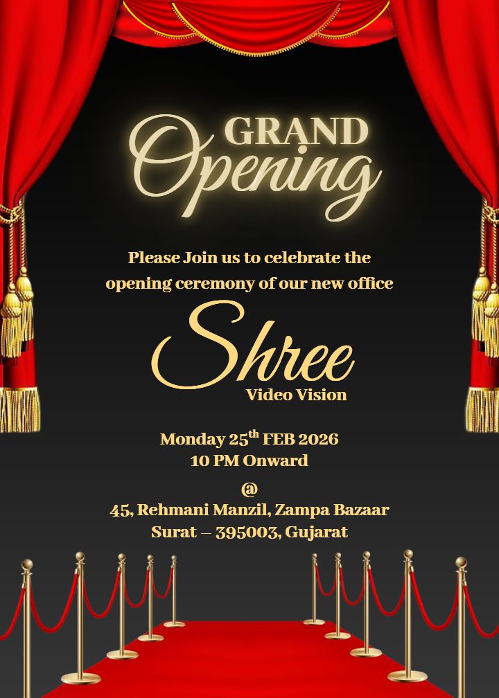 Grand Opening Invitation Card Design Free Download Now